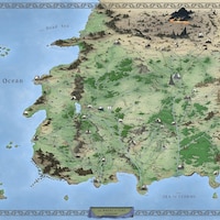 Eorzea Full Color Map From Final Fantasy XIV Online. DIGITAL DOWNLOAD ...