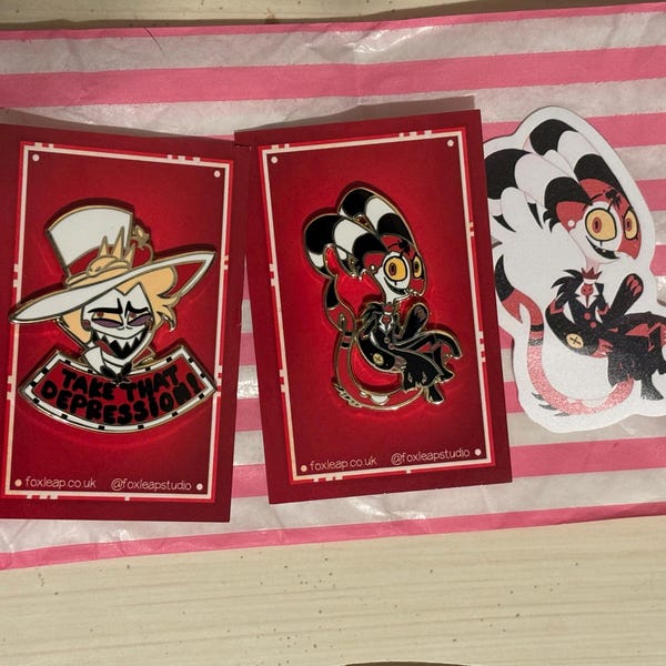 Blitzo Enamel Pin I.M.P Hell Demon Blitz - Etsy