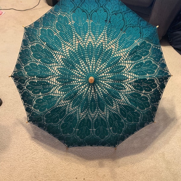 Cherry Blossom Crochet Parasol Pattern—crochet Parasol Pattern—crochet ...