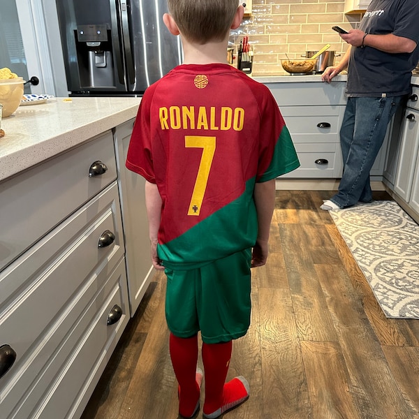 France 2024 Home Kylian Mbappe 10 Kids Soccer Uniform Jersey Shors ...