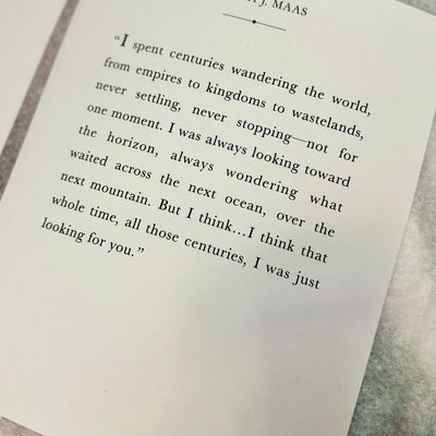 Ember of Light A Court of Thorns and Roses Quote SJM Book Wall Art ...