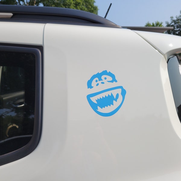ABOMINABLE SNOWMAN STICKER Decal Car Window Sticker Rudolph Laptop ...