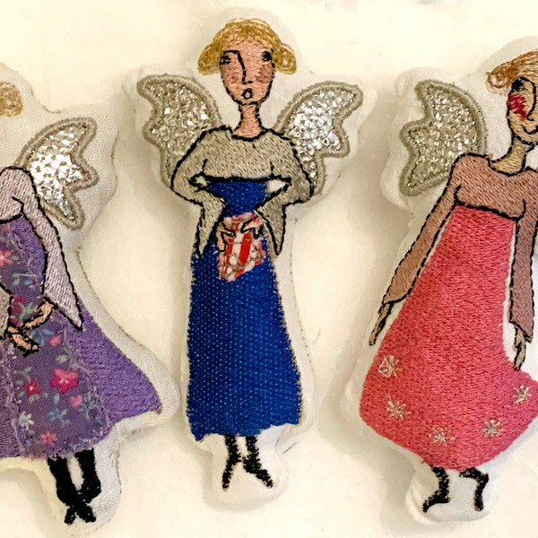 ITH Little SOFT ANGELS, 3 Different Cute and Easily Stitched Machine ...