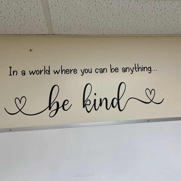 In a World, Teacher Decal, Classroom Decor, Vinyl Wall Decal, Classroom ...