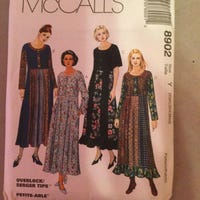 Grunge Dress Pattern 90s Bias Dress Pattern Multi Size 6-16 Bust 30.5 ...