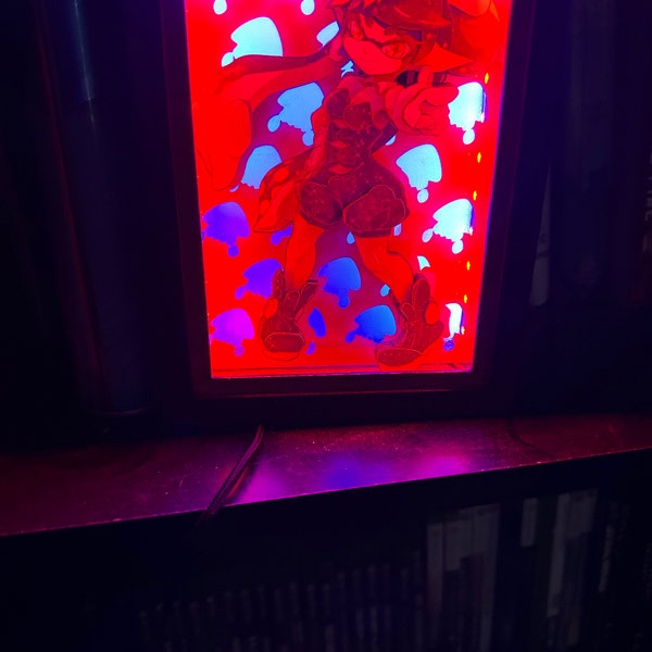 Grizzco Industries Night Light, Splatoon Shadow Box, Salmon Run ...
