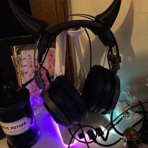 UV Reactive Demon Horns Small Cute Gothic Devil Halloween | Etsy