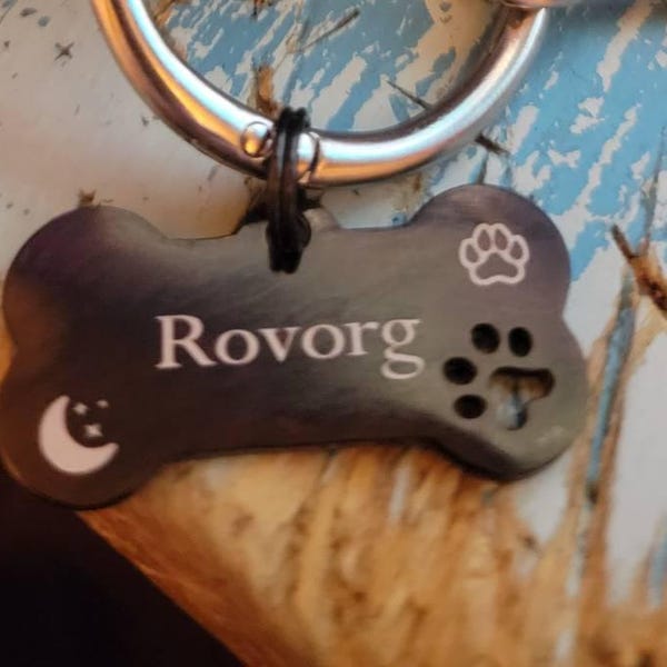 Silent Dog Tag Engraved Dog Tag Personalized for Dogs Custom Dog Tag ...