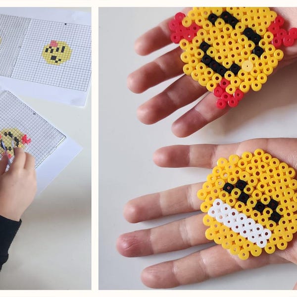 Hama Perler Beads Cat Dogs for Bags, Backpacks, Clothes, Keychain ...