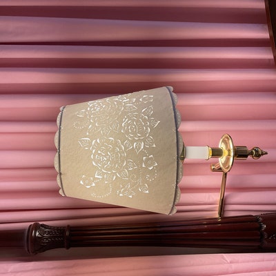 Cut and Pierced Rose Design Lampshade-clip on Lampshade-lamp Shade ...