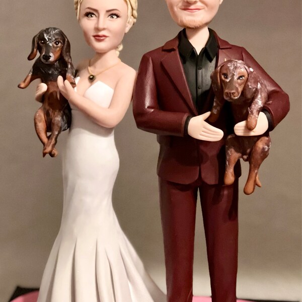 Wife Bobblehead Custom, Wife Birthday Cake Topper, Wedding Anniversary ...