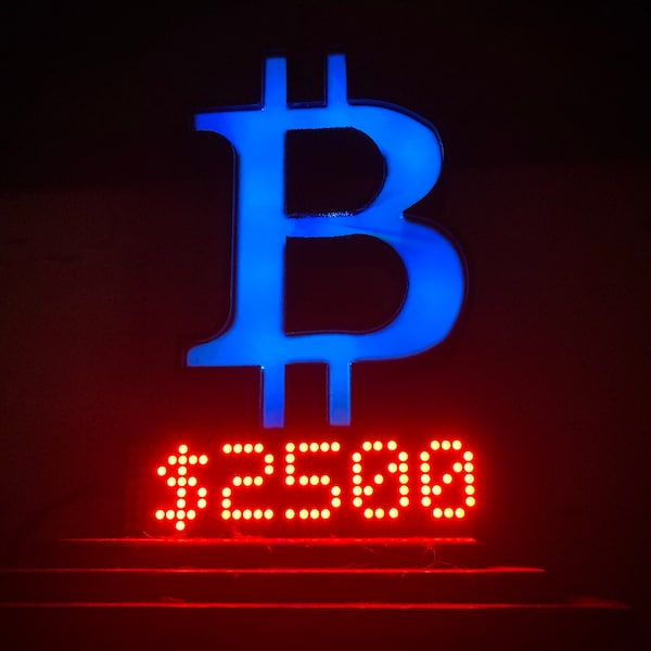 Crypto Ticker Bitcoin Matrix Display Wi-fi - Etsy