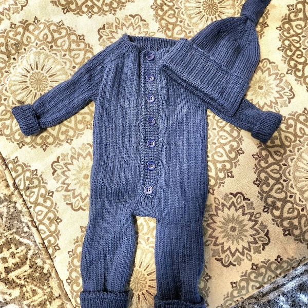 2 in 1, Knitting Patterns Set, Knit Pattern Baby Romper, Knit Pattern ...