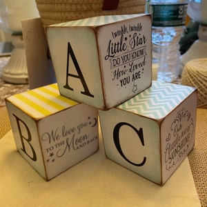 Personalized Baby Blocks MADE TO ORDER Now Avail in Two | Etsy