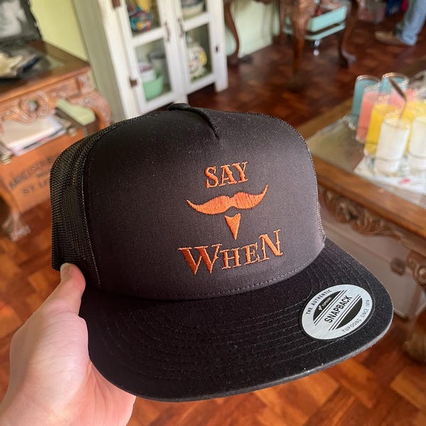 Doc Holliday “say When” Snapback Hat - Etsy