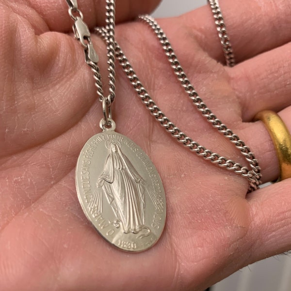 Art Nouveau French Silver Marriage Antique Religious Medal Signed ...