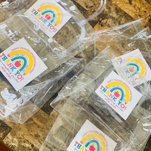Editable Teacher Appreciation Week Gift Tags, Teacher Thank You Tag ...