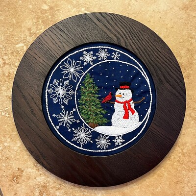 Wide Round Frame, Modern Round Frame, Picture Frame, Wooden Round Frame ...