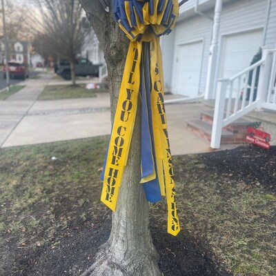 YELLOW RIBBON Deployment BOW Weatherproof for the Troops 6 - Etsy