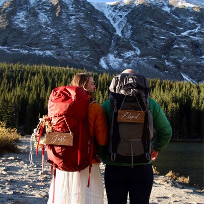 Backpack Signs Finally Legit Backpack Sign for Mountain - Etsy