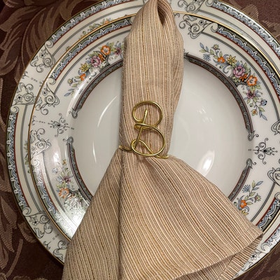 Napkin Rings, Personalized Napkin Rings, Initial Napkin Rings - Etsy