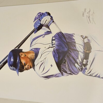 Larry Fitzgerald Colored Pencil Drawing Limited Edition Print Numbered ...