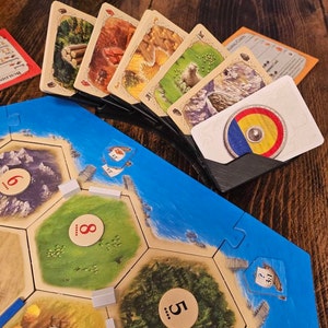 Settlers of Catan Angled Card Holder Resource Bank 6 or 8 Slots - Etsy