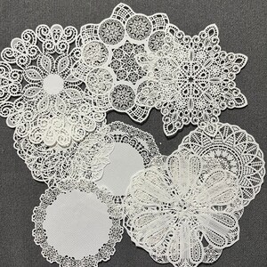 Paper Doily Pack 10 PC. Finely Detailed Paper Doilies. - Etsy