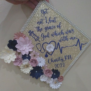 Mexico Graduation Cap Topper/ Latino Graduation Cap/ Floral | Etsy