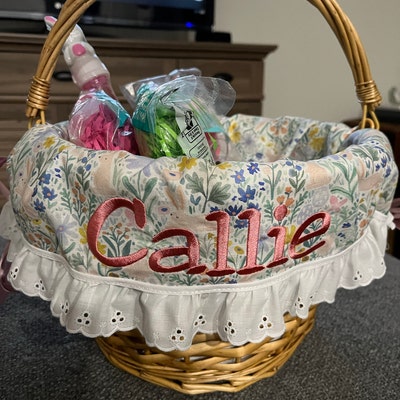 Easter Basket Liner Eyelet Ruffle ADD ON, Extra Charge for Eyelet ...