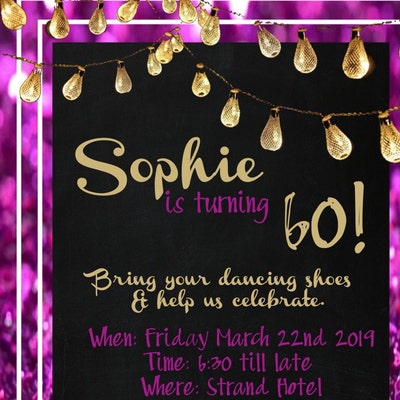 60s 70s Soul Train Disco Dance Party Invitation 60's - Etsy