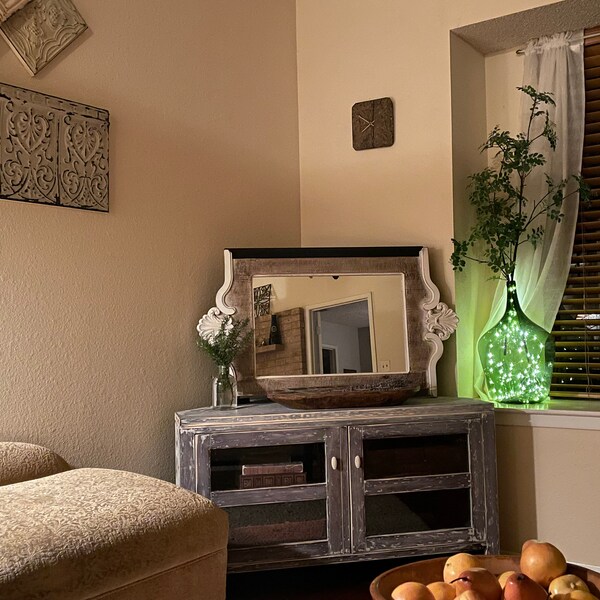 Vintage, Unique Upcycle Wall Décor Ceiling Tin Clock With off Center ...