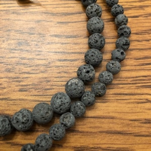 Volcanic Stone Beads: Natural Lava Beads 4mm 6mm 8mm 10mm 12mm ...