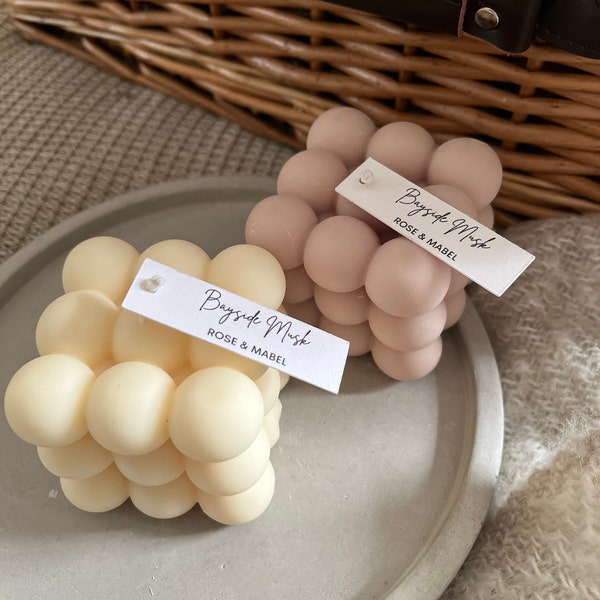 Logo Candle Tags | Custom Swing Tags | Shop Name Tags | Candle Wick ...