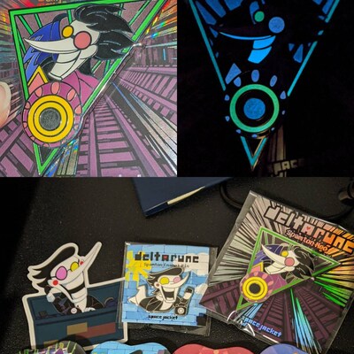 Spamton/spamton Neoglow-in-the-dark Enamel Pin Free Sticker - Etsy