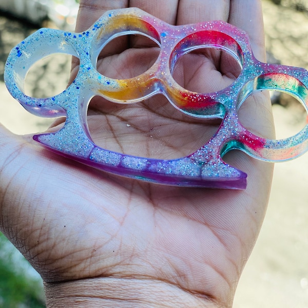 Brass Knuckles Mold Large Full Size Flexible Silicone Mould - Crafts ...