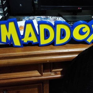 Custom Pokemon Style Name Plate, Personalised Desk Sign, Boy Gift, Gift ...