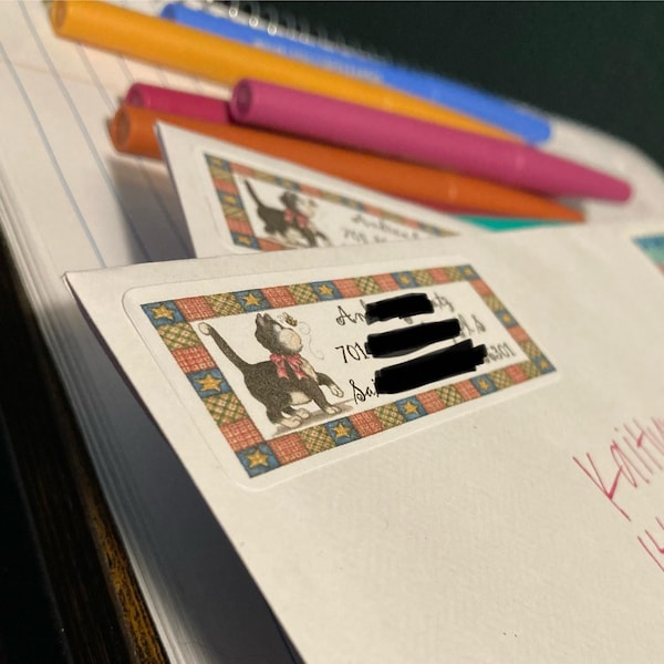 30 Personal Address Label Cartoon Ladybugs (bx 470) - Etsy