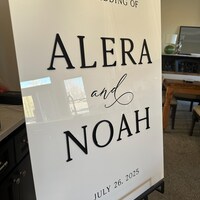 Acrylic QR Code Table Sign | Business QR Code Sign | Modern Calligraphy ...