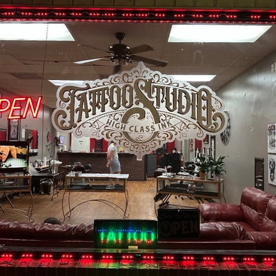 Personalized Tattoo Logo, Tattoo Shop Custom Decal, Tattoo Studio ...