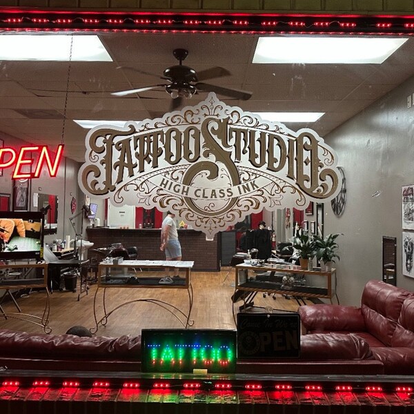 Personalized Tattoo Logo, Tattoo Shop Custom Decal, Tattoo Studio ...