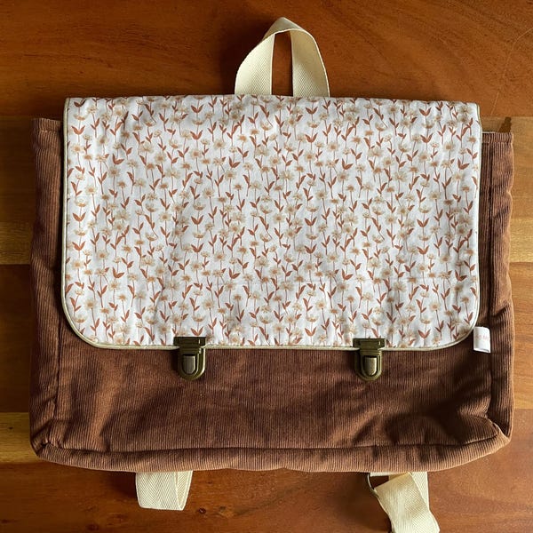 Sac cartable d'écolier personnalisable 18 TISSUS DISPONIBLES pour ...