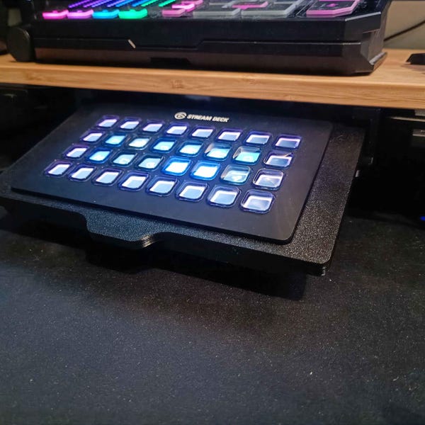 Stream Deck XL Under Desk Mount for Elgato | Stream Deck Slide Out 32 ...