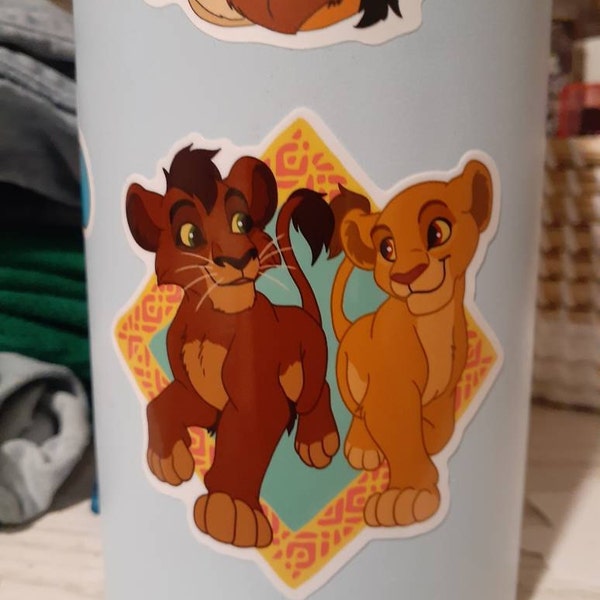 90's Comfort Lion Cub Vinyl Decal Stickers - Etsy