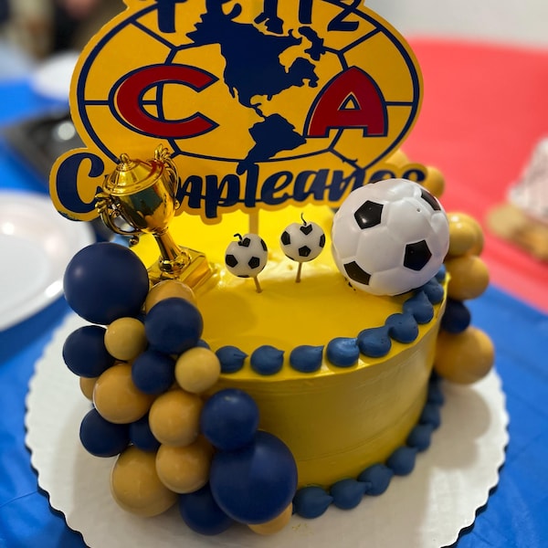 Club America Feliz Cumpleaños Cake Topper - Etsy