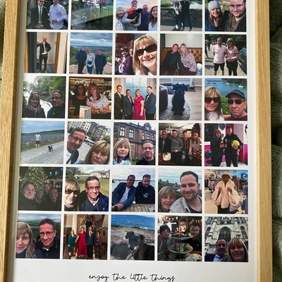 Personalised Printed Photo Collage Photo Print Family Portrait Family ...
