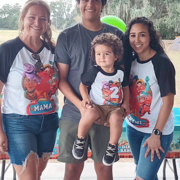 Dino Ranch Kids Birthday Shirt Dino Ranch Custom Shirt Name and Age ...