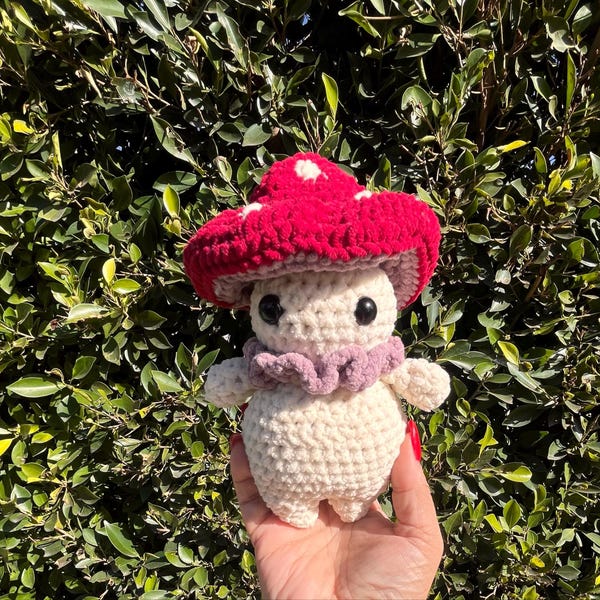 Low-sew Crochet Mushroom Doll Mushroom Plushie: Millie the Mushy Boy ...