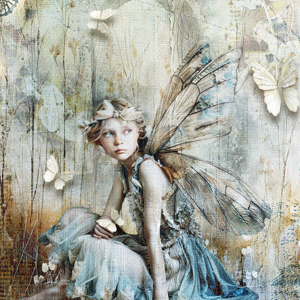 Winged Fairy Portrait Art: Ladies & Girls, Commercial Use (digital Art ...