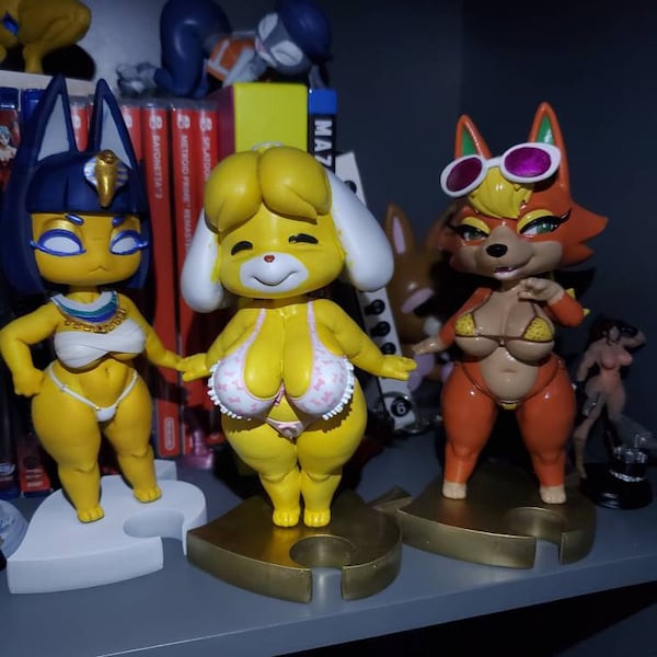 Thiccabelle Fan Art Pin up Figurine | 3D Resin Print | Garage Kit | by General Buta - Etsy